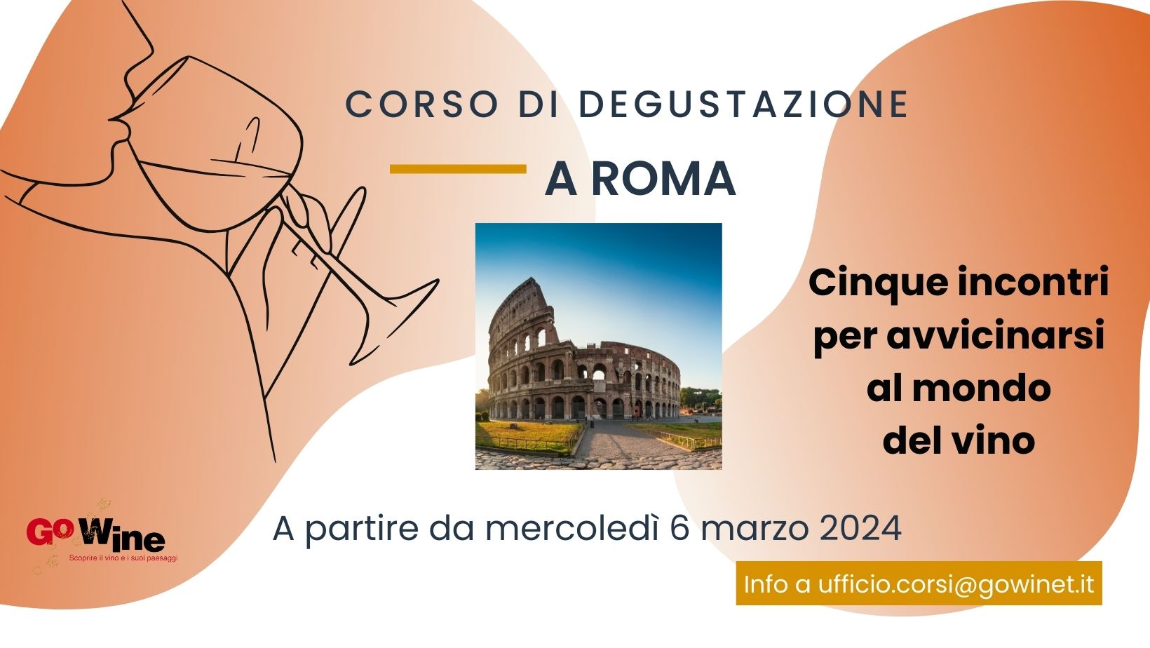 Corso di degustazione e avvicinamento a Roma | 2024 - Go Wine