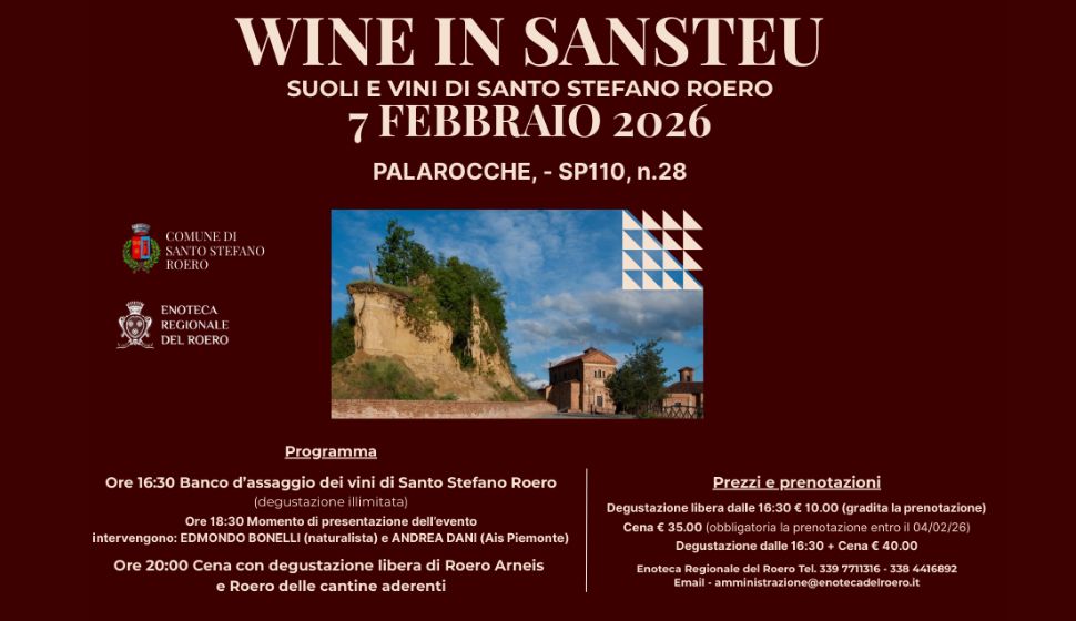 Wine in Sansteu | Sabato 7 Febbraio 2026 | Santo Stefano Roero ...